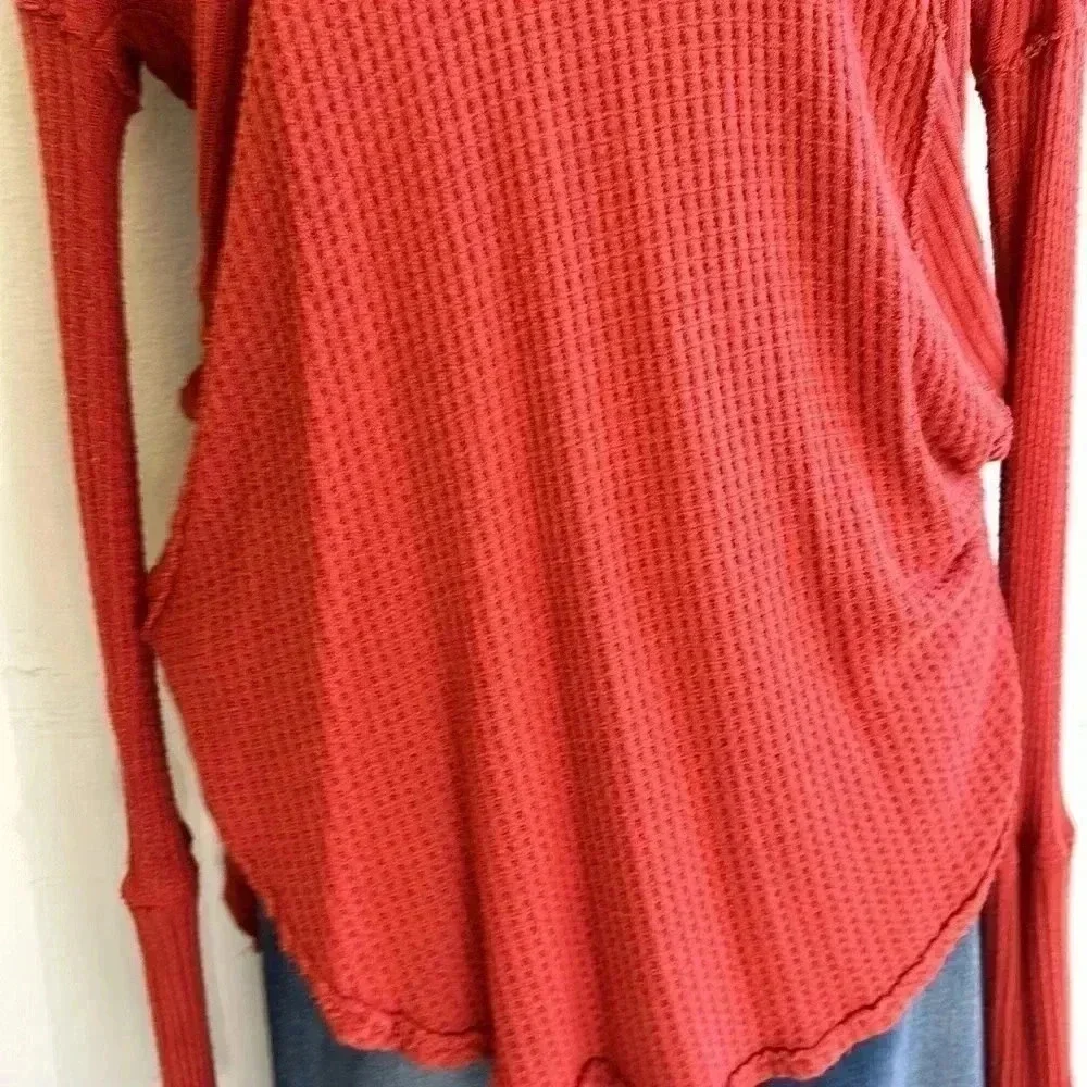Free People | Tops | Free People Ventura Thermal Top Burnt Orange Rust ...